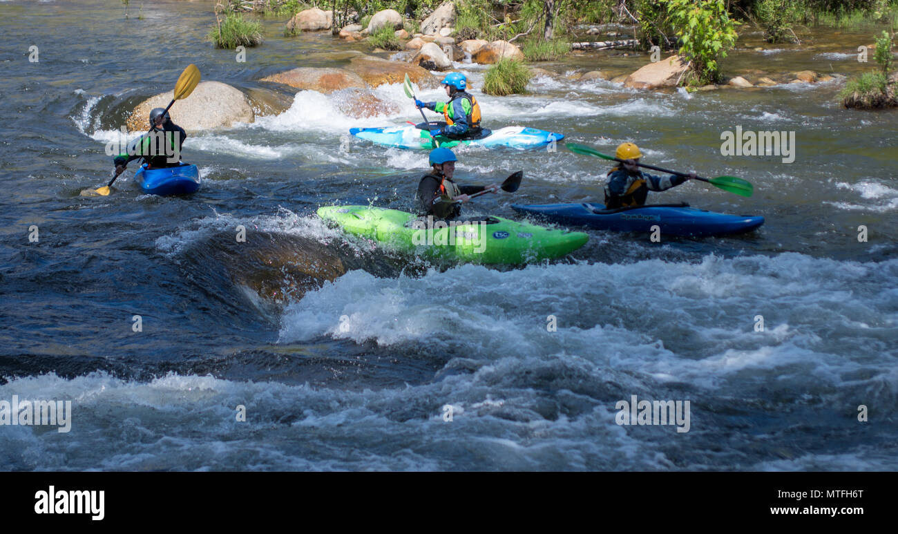 River rafting and kayaking Stock Photo - Alamy