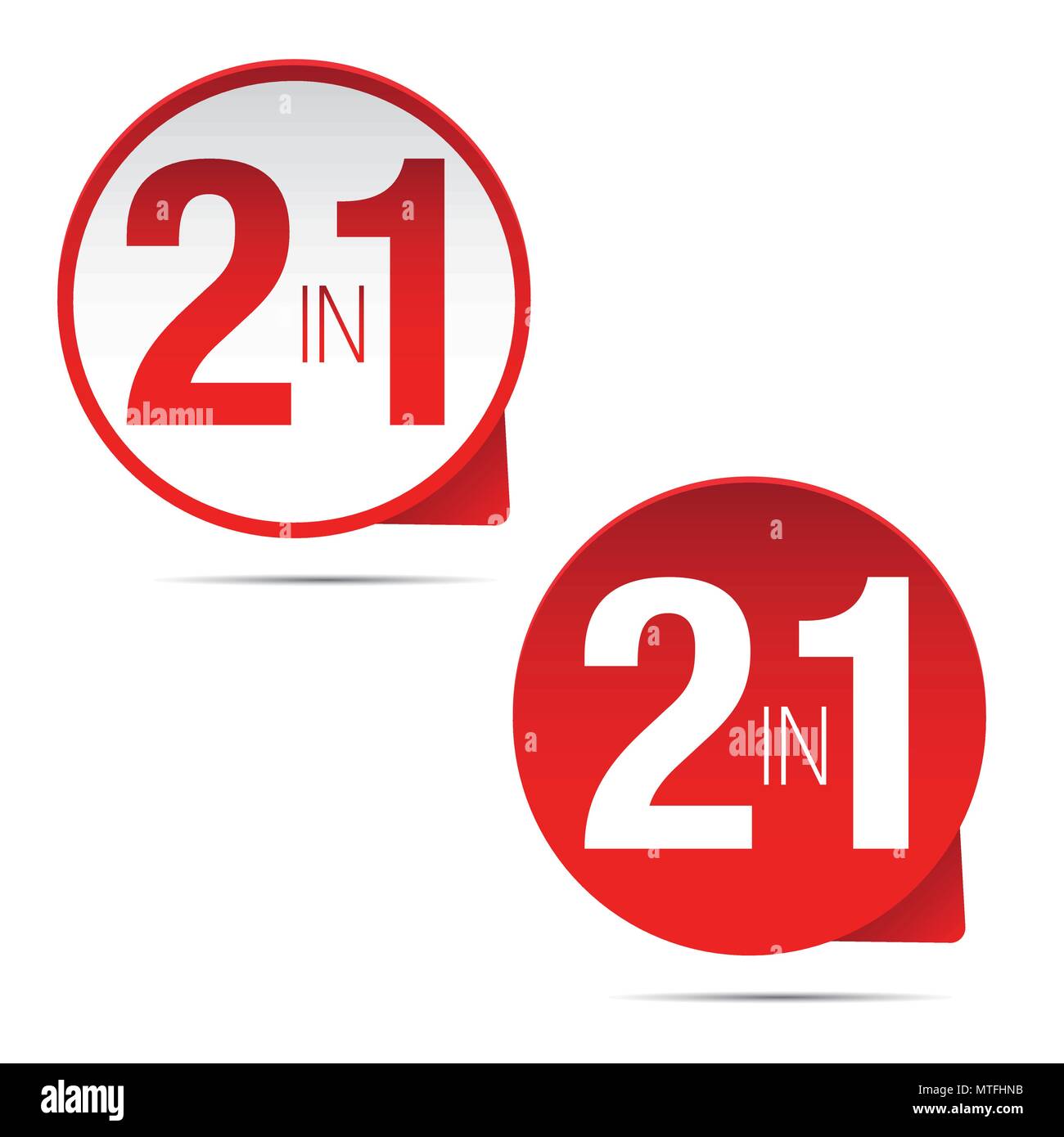 Two in One sign vector Stock Vector Image & Art - Alamy