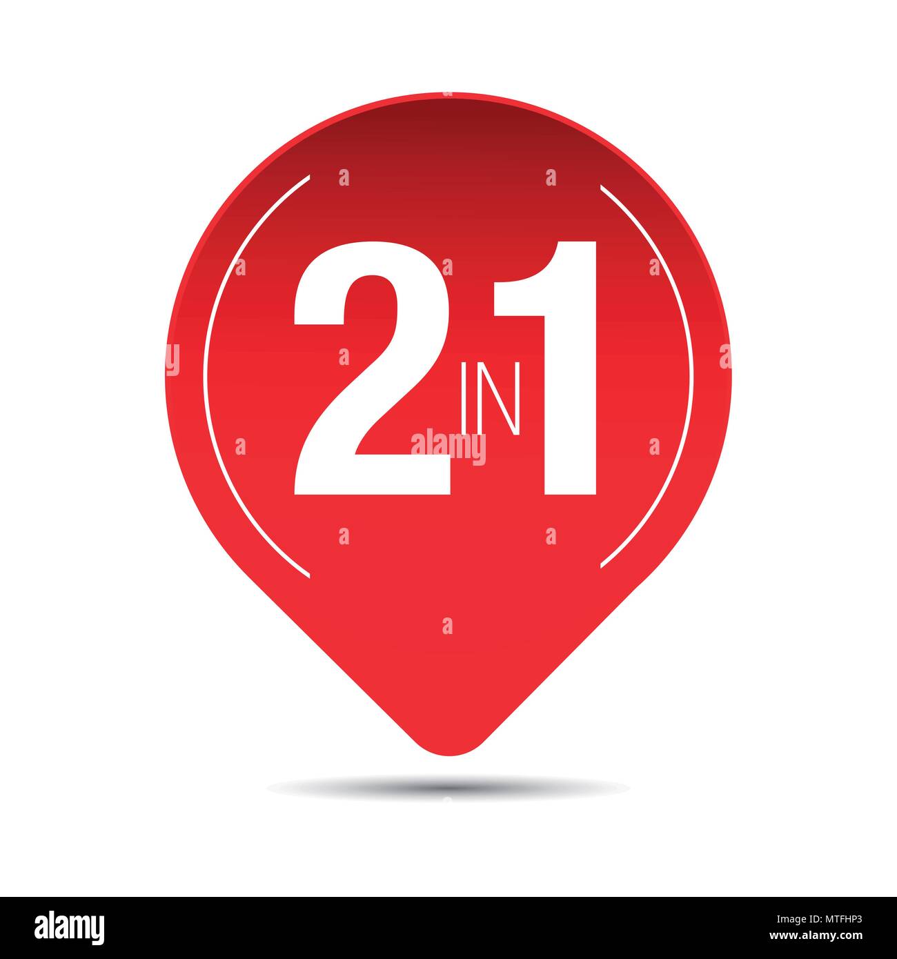 Two in One sign vector Stock Vector Image & Art - Alamy