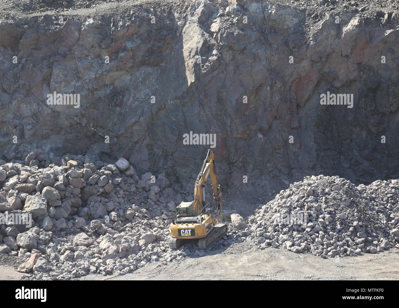Breedon Clatchard Craig Quarry near Newburgh Fife Scotland May 2018 ...