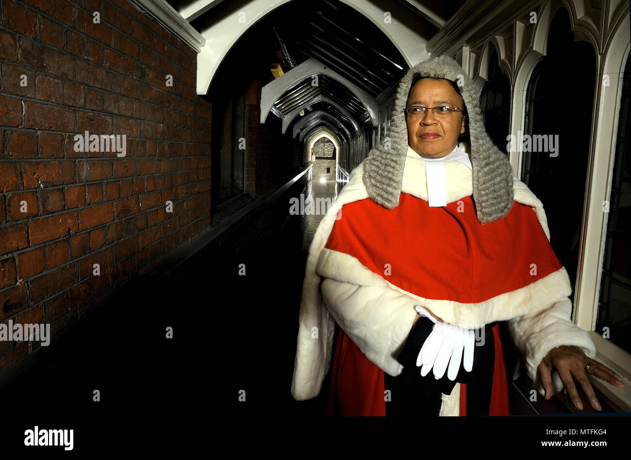 Female barrister in a wig hi-res stock photography and images - Alamy