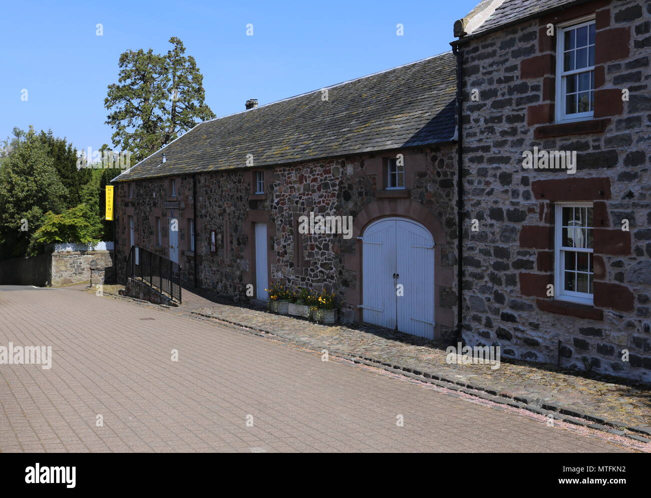 Exterior of Museum of Abernethy Scotland May 2018 Stock Photo - Alamy