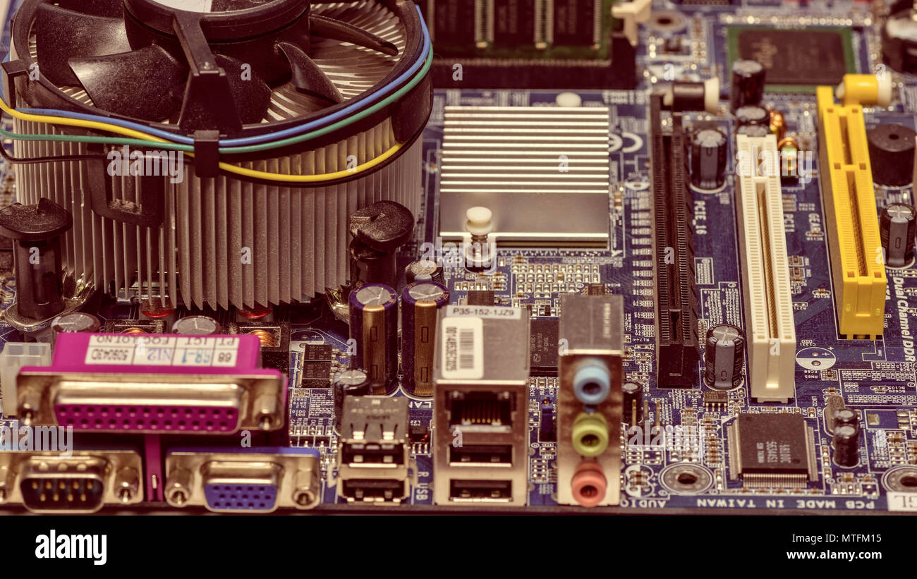 Vintage motherboard hi-res stock photography and images - Alamy