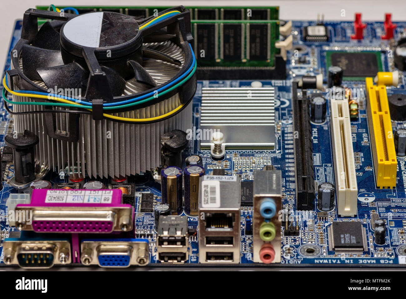 Computer motherboard power lines color hi-res stock photography and ...