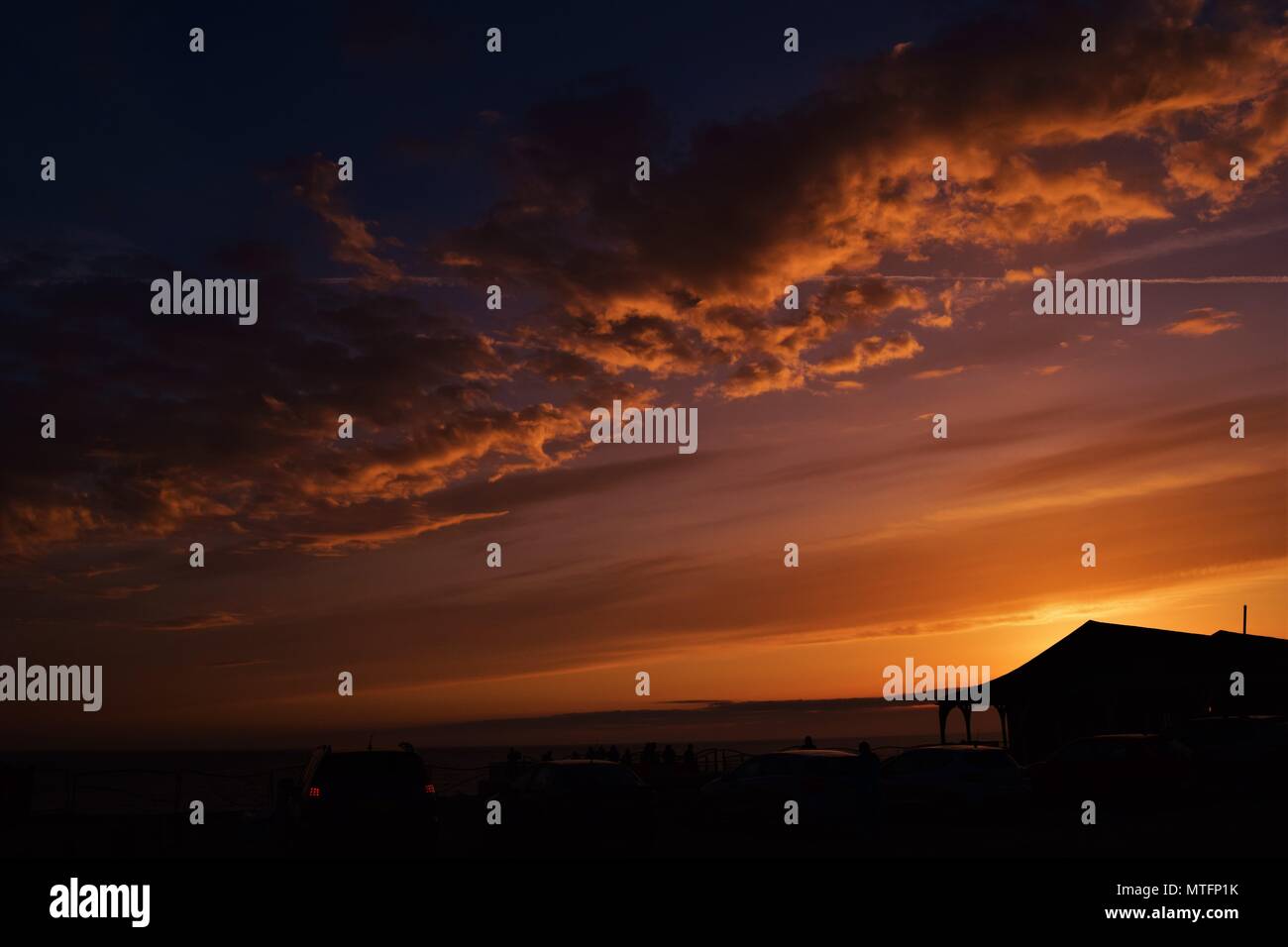 Seven sisters cliffs sussex sunset hi-res stock photography and images ...