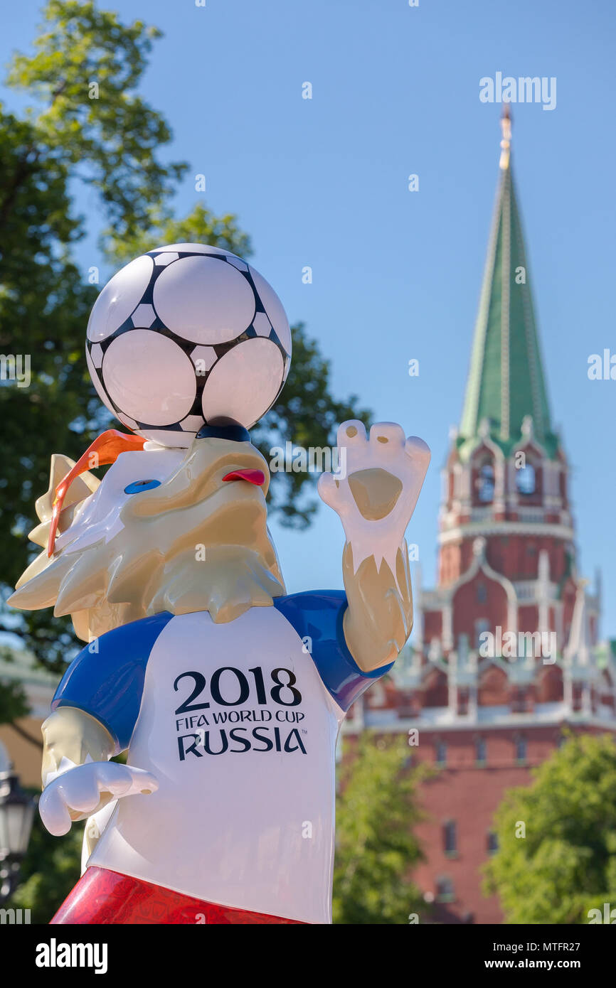 Moscow Russia May 26 2018 Official Mascot Of Fifa 2018 World Cup