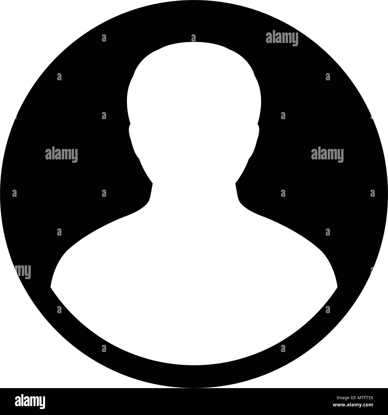 User icon vector male person profile avatar in flat color glyph ...