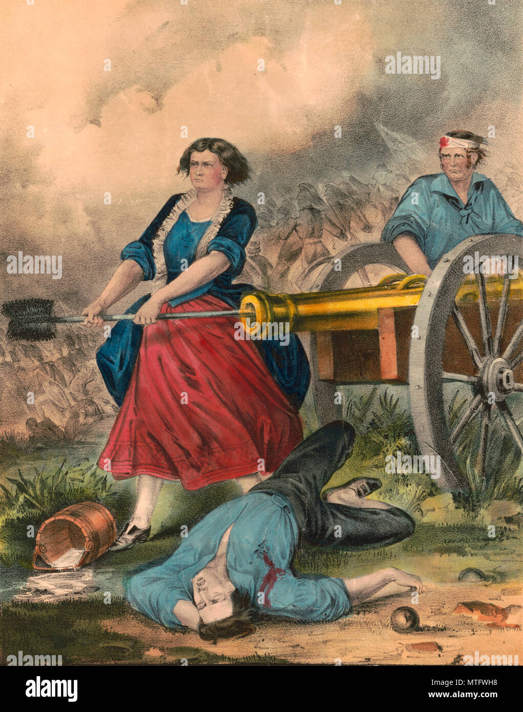 Cannon on battlefield hi-res stock photography and images - Alamy