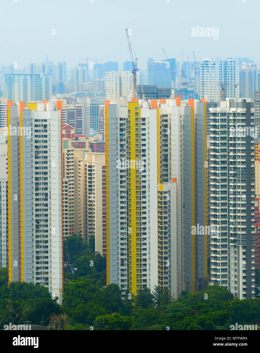 Apartment building in Singapore. Aerial view Stock Photo - Alamy