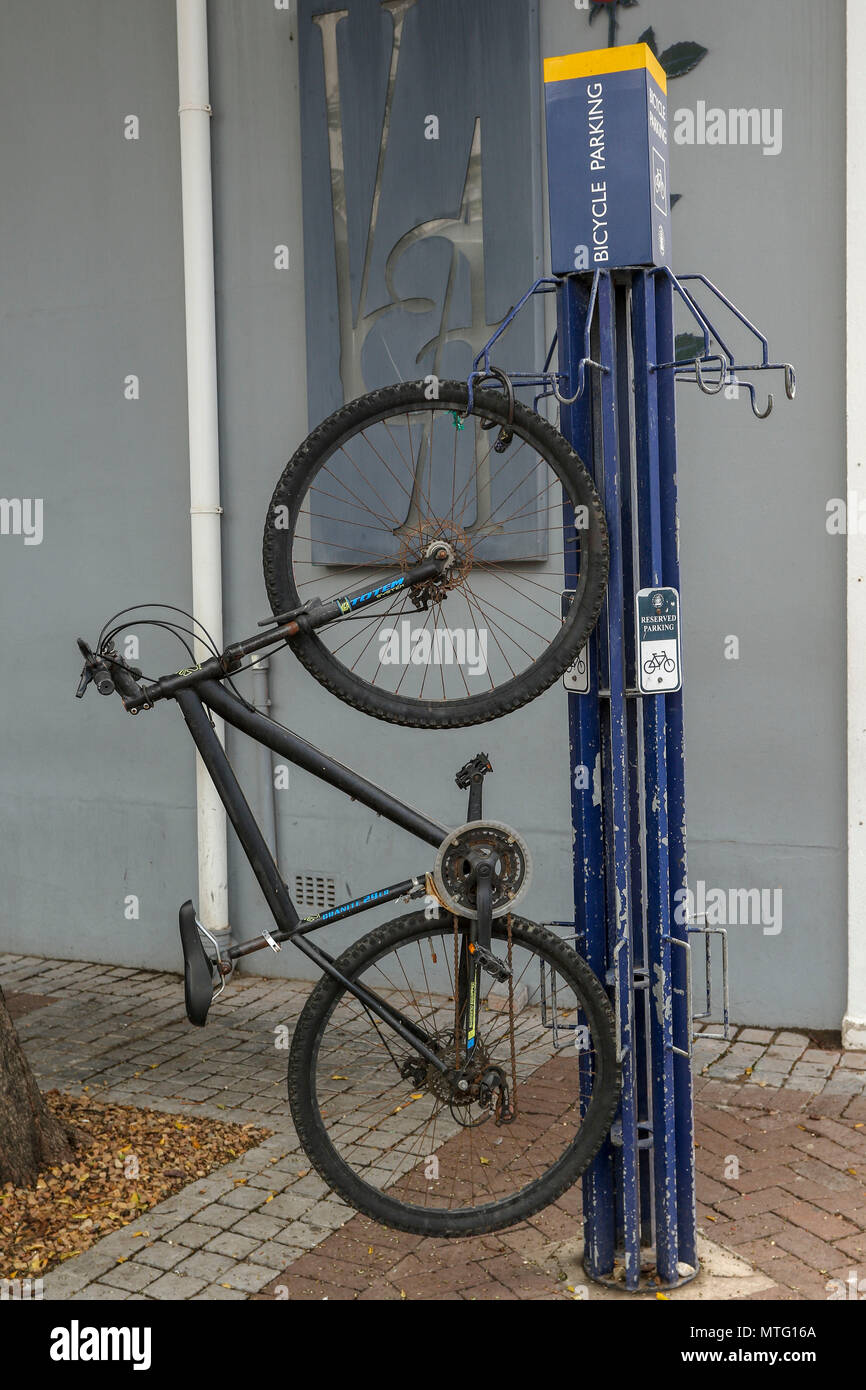 Vertical bile rack in cape town harbour, cape town, south africa Stock ...