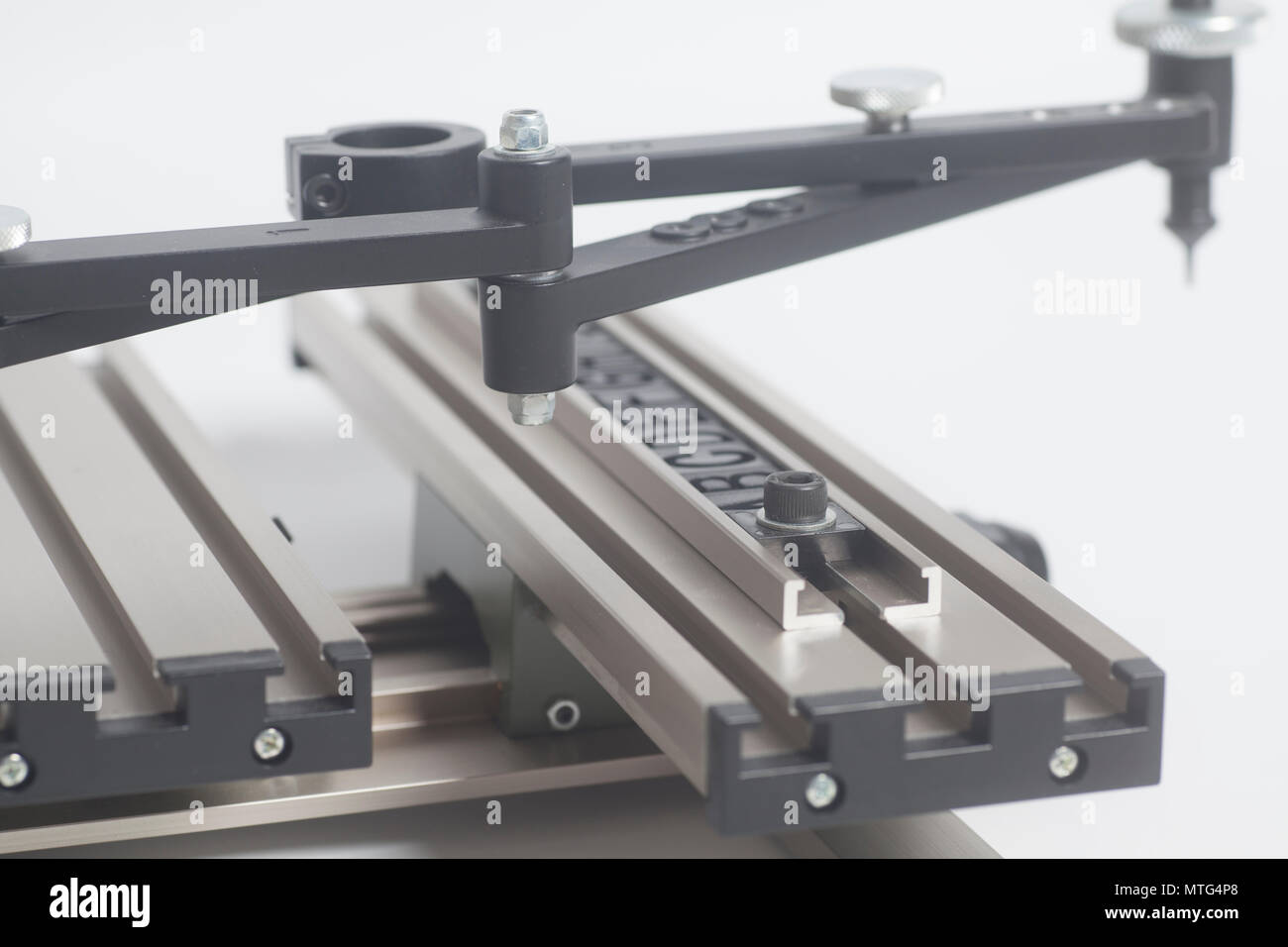 Pantograph engraving device isolated on a white background Stock Photo ...