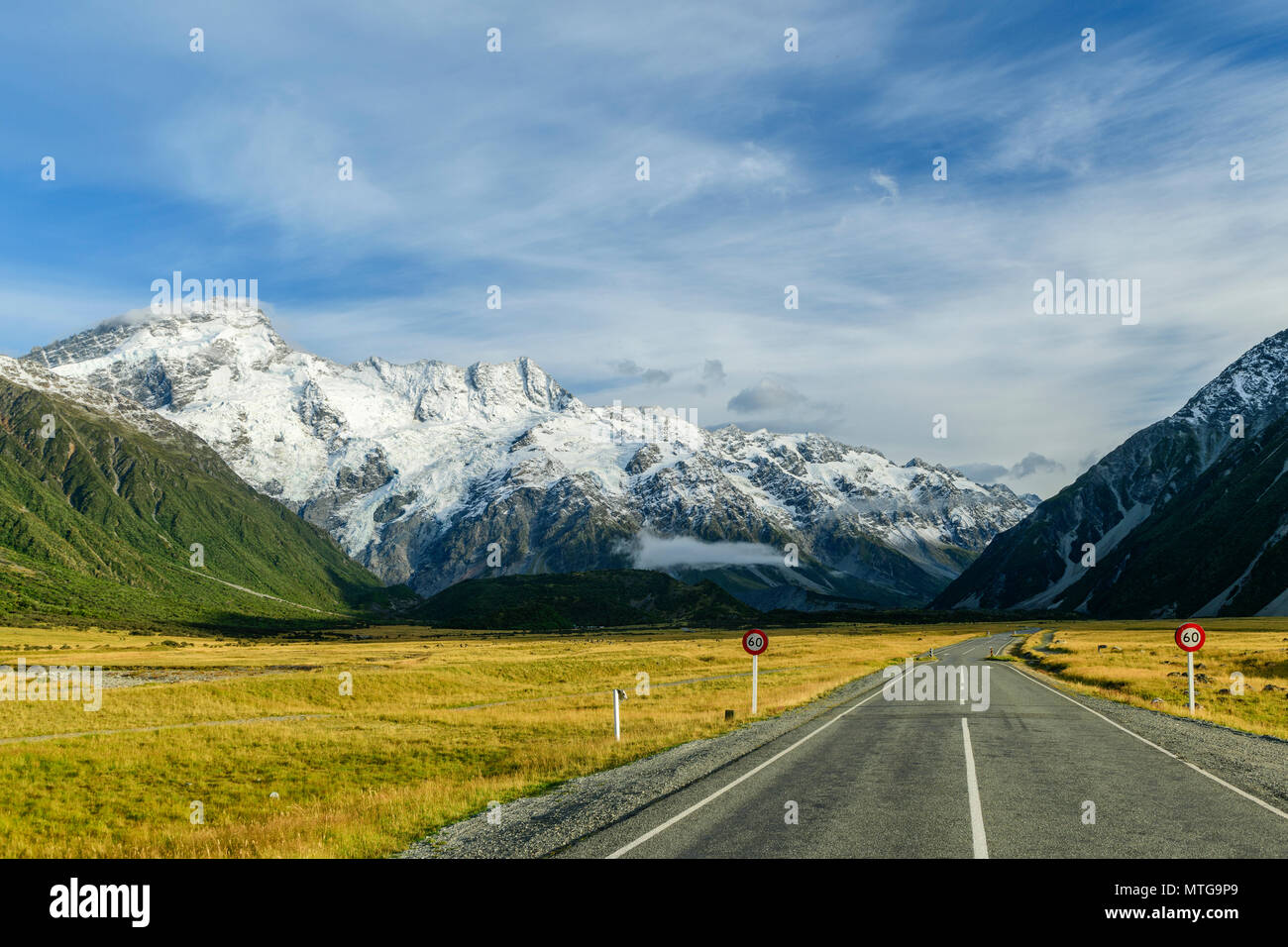 Oceania, New Zealand, Aotearoa, South Island, Mount Cook National Park ...