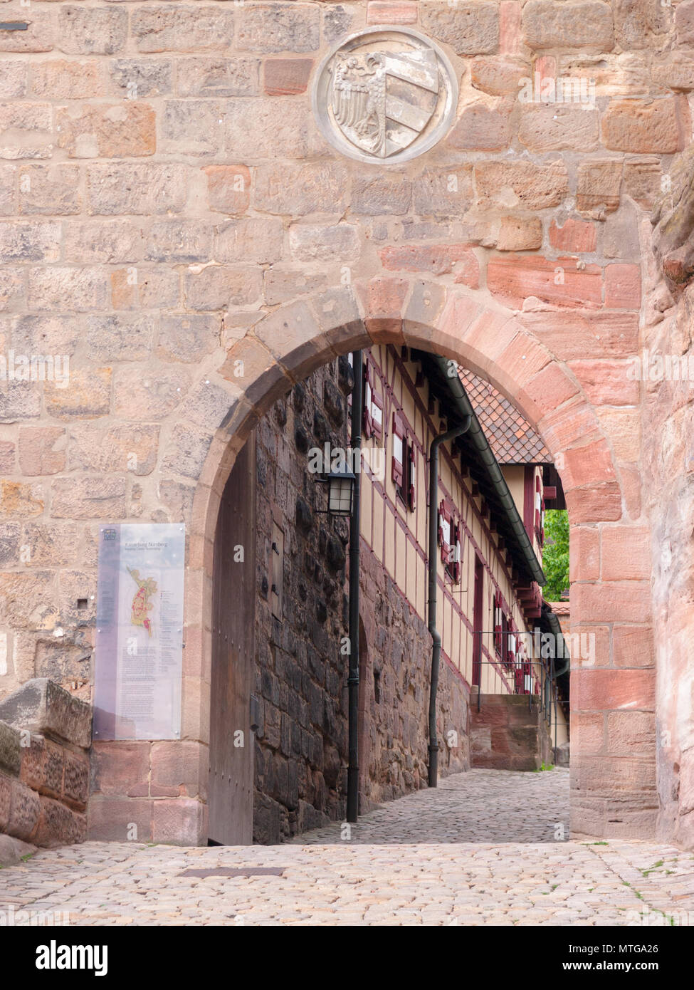 Gate to the Nuremberg Castle (Nürnberger Burg), Germany Stock Photo - Alamy