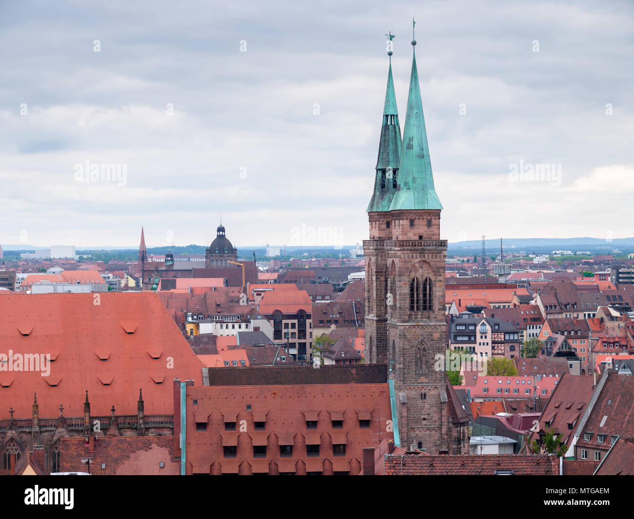 View over the Old Town of Nuremberg (Nürnberg), Germany Stock Photo - Alamy