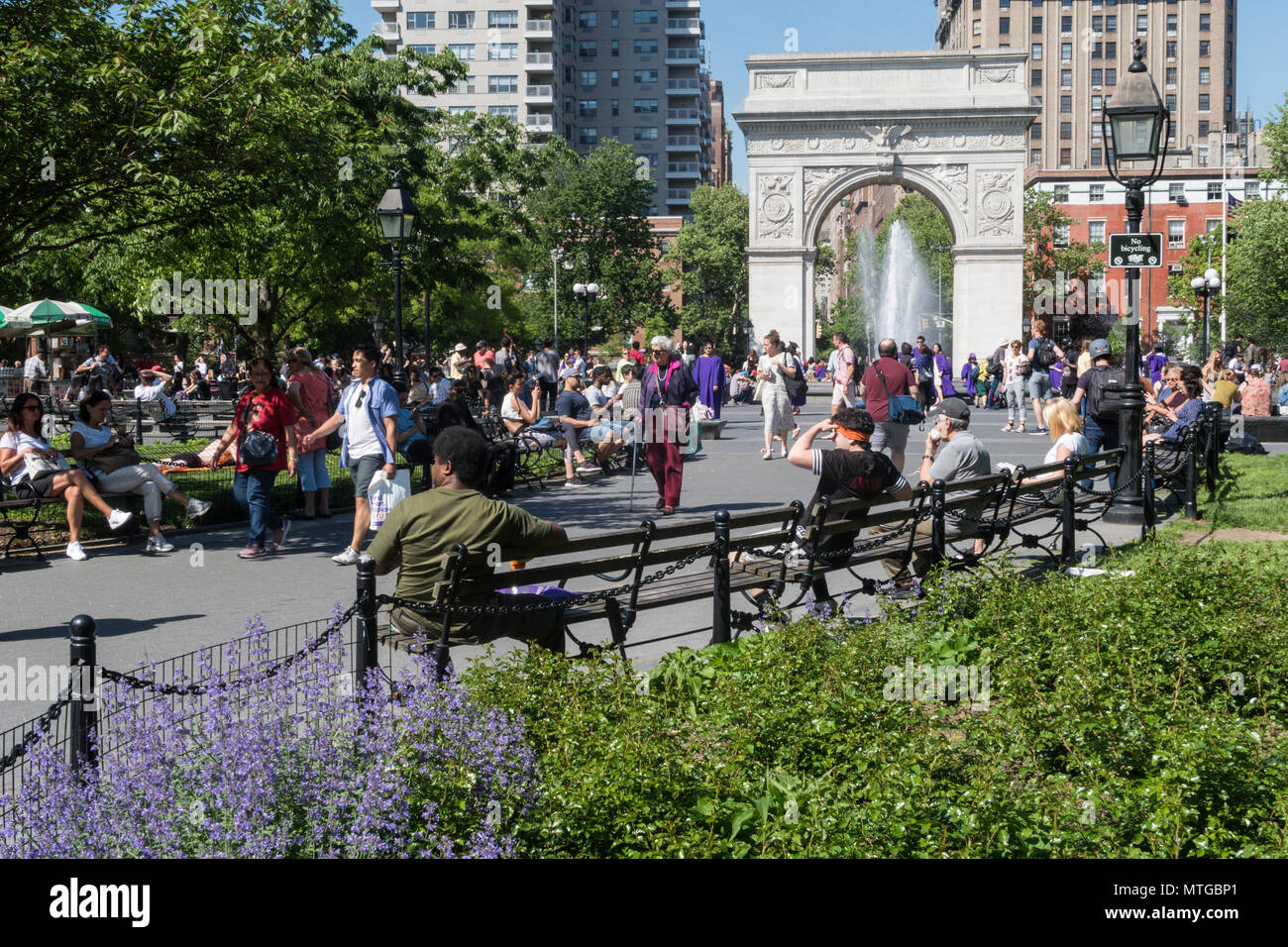 Washington Square Park, Greenwich Village, NYC, USA Stock Photo - Alamy
