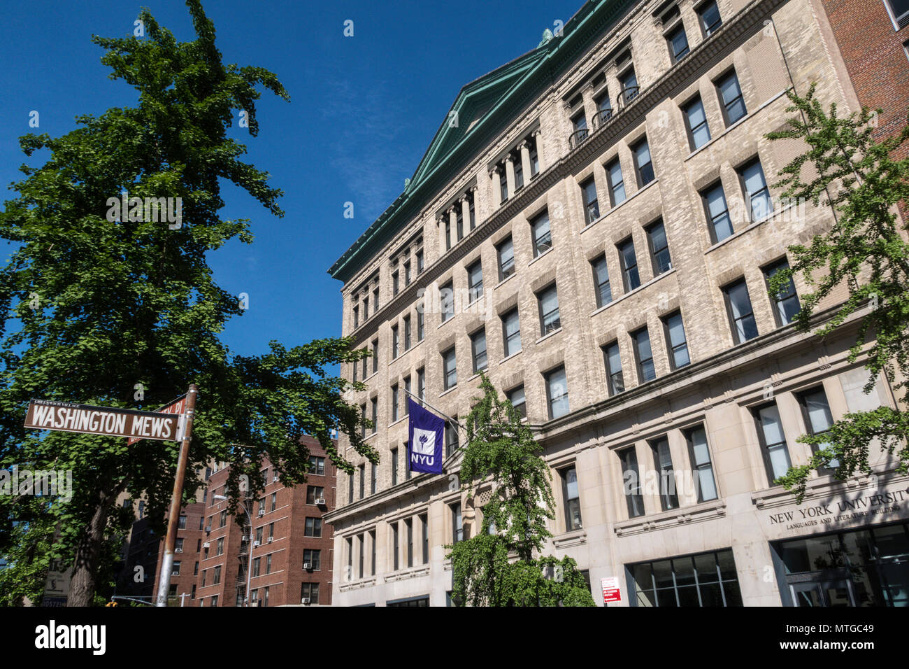 NYU Class Buildings, Greenwich Village, NYC, USA Stock Photo - Alamy