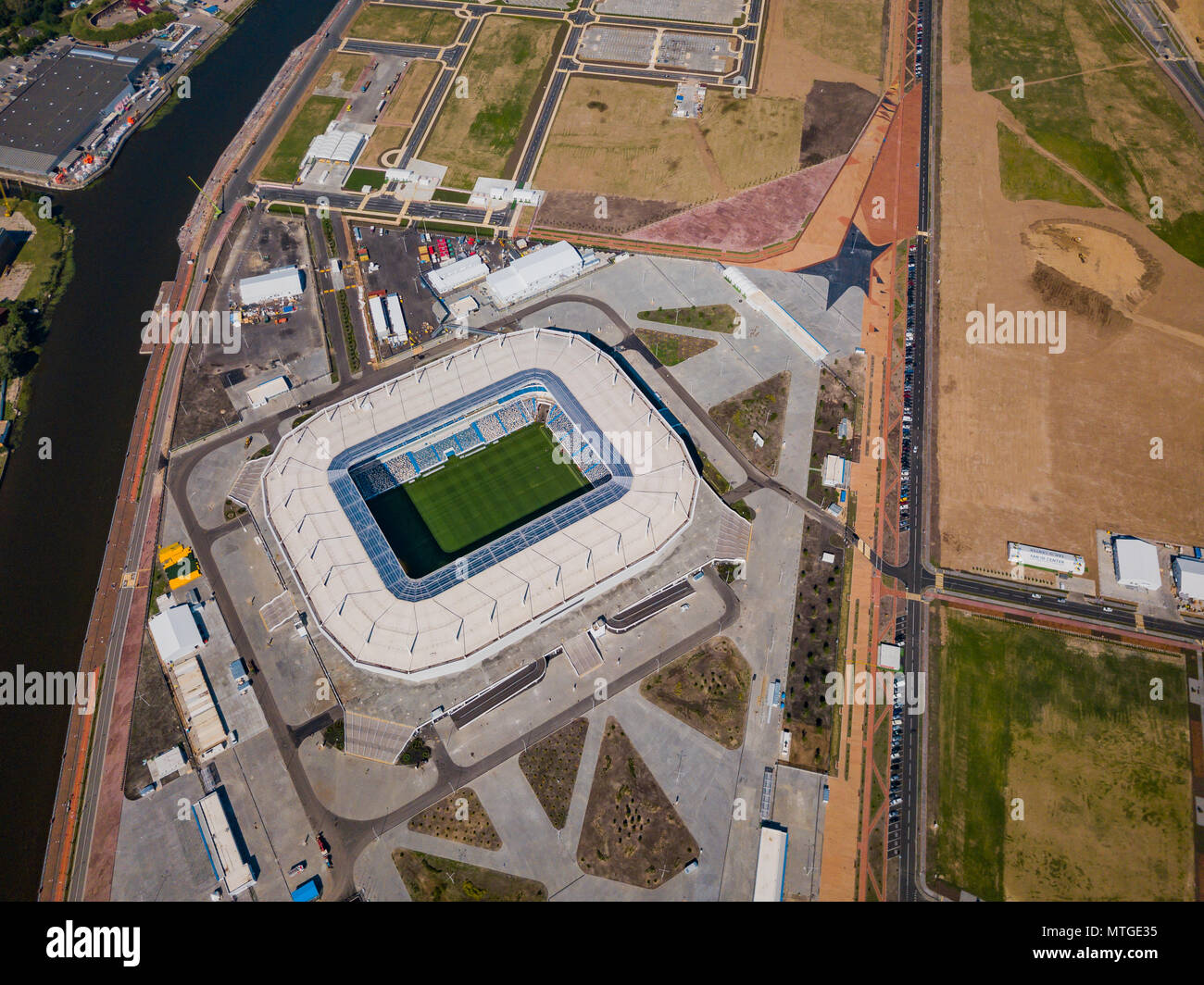 Construction of a football stadium for Fifa World Cup 2018 is completed ...