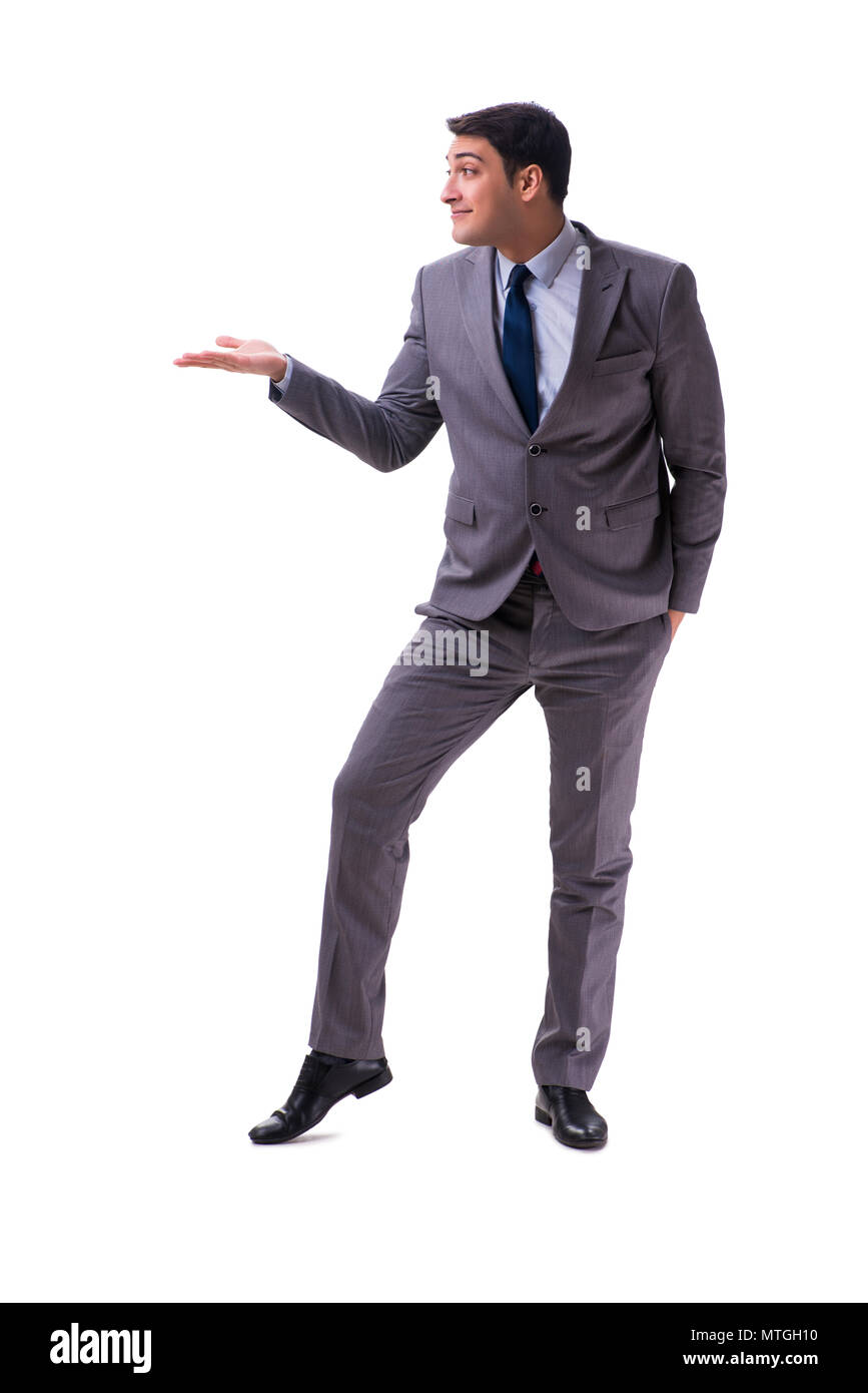 Businessman isolated on white background Stock Photo - Alamy