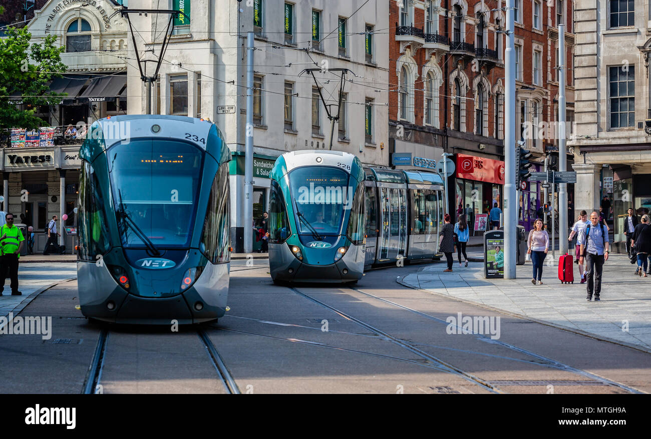 Nottingham trams hi-res stock photography and images - Alamy