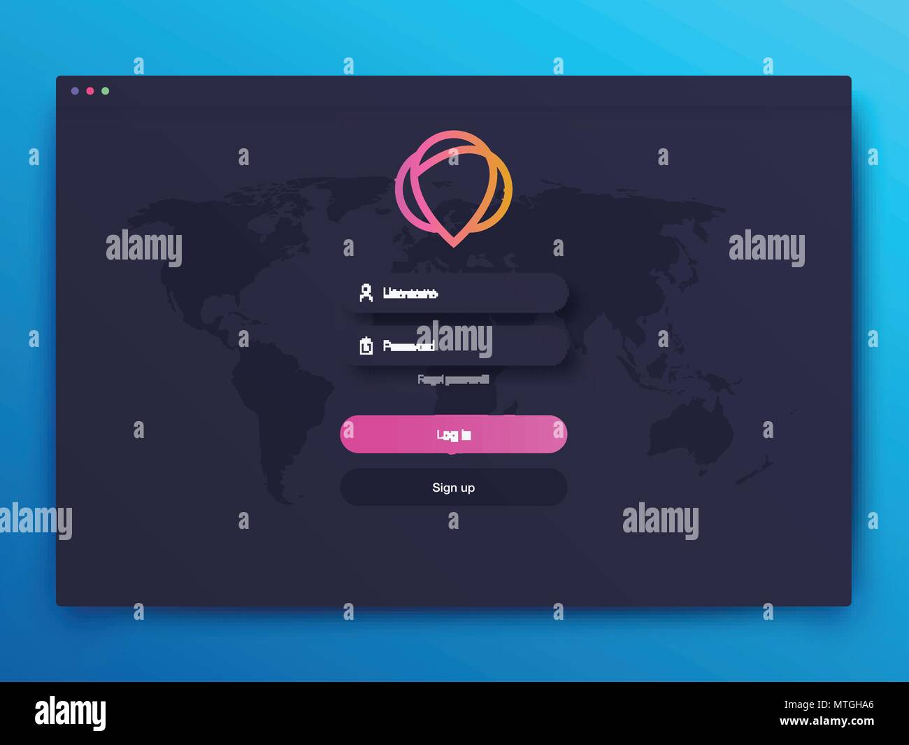 Vector Illustration of screens and web concept. Interface UX, UI GUI ...
