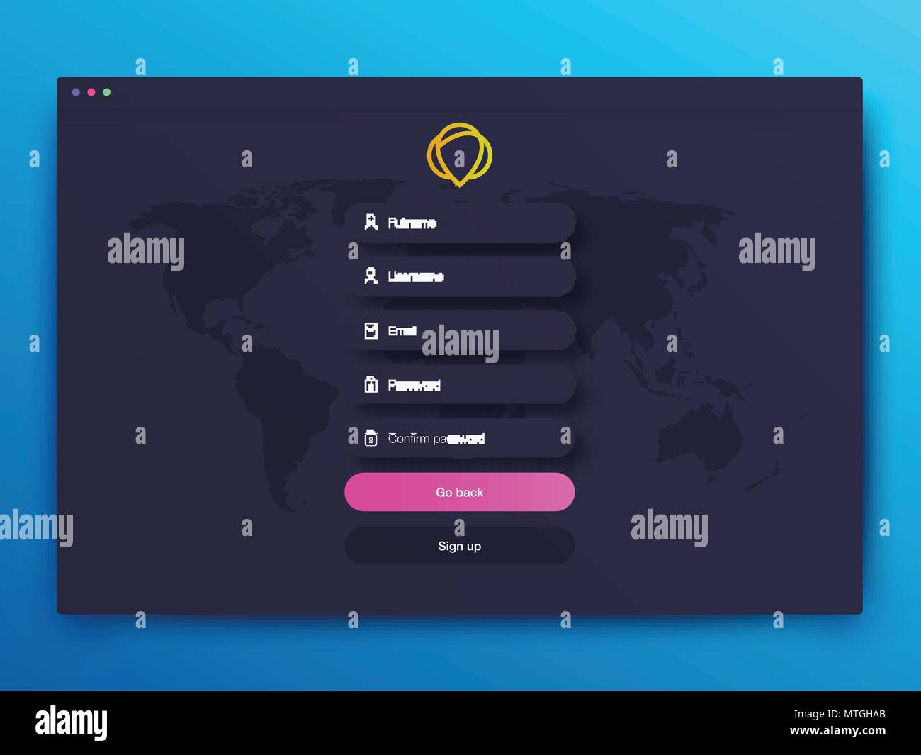 Vector Illustration of screens and web concept. Interface UX, UI GUI ...