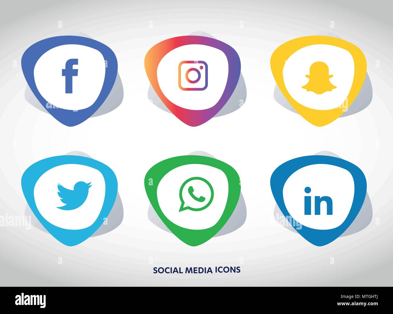Social media icons set. logo company facebook, instagram, Whatsapp ...