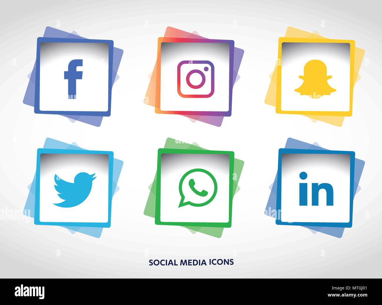 Social media icons set. logo company facebook, instagram, Whatsapp ...