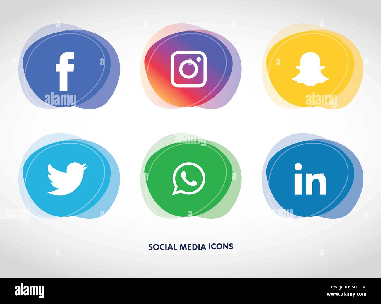 Social media icons set. logo company facebook, instagram, Whatsapp ...