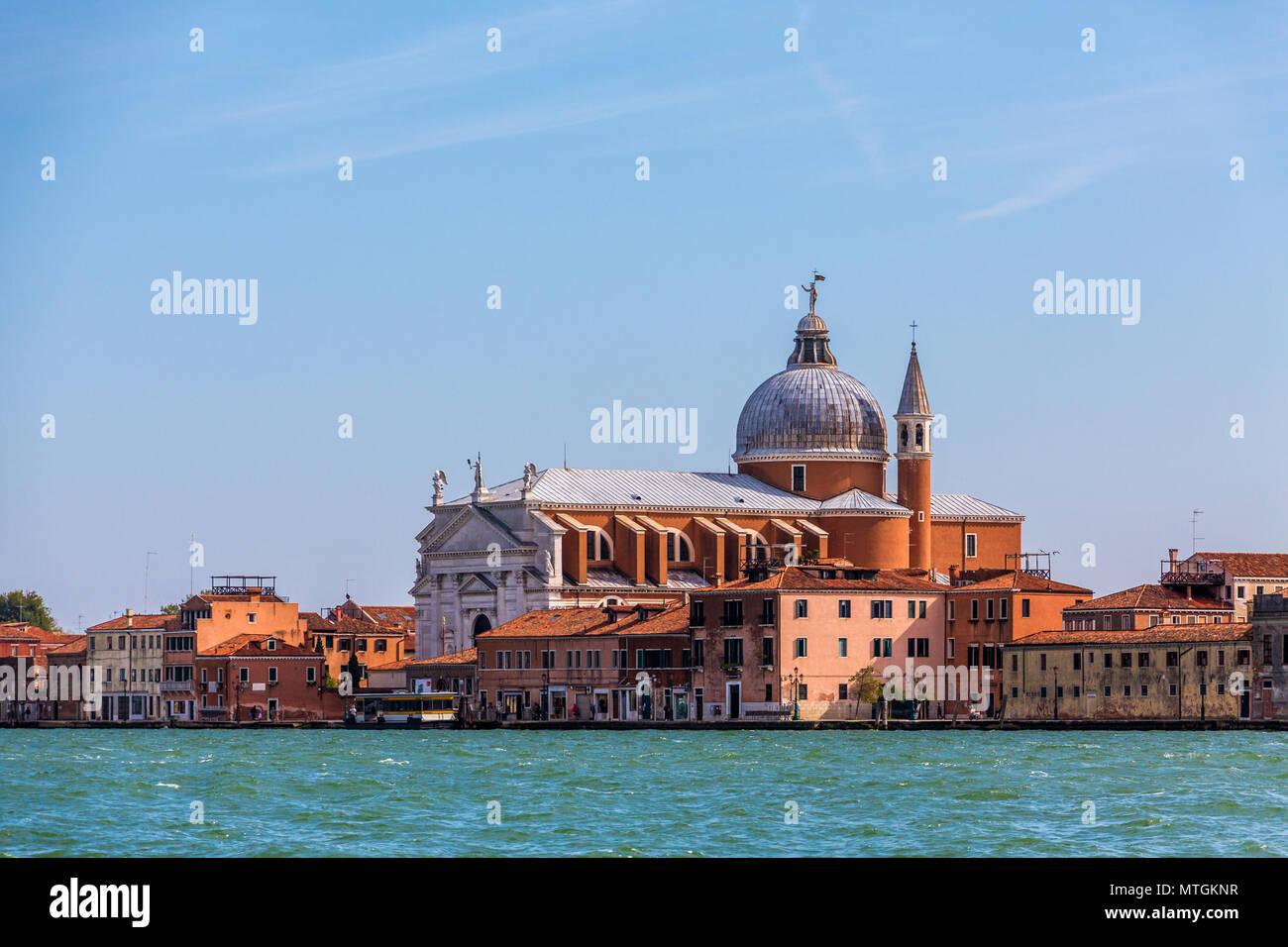 Venice Church Beyond Channel Stock Photo - Alamy