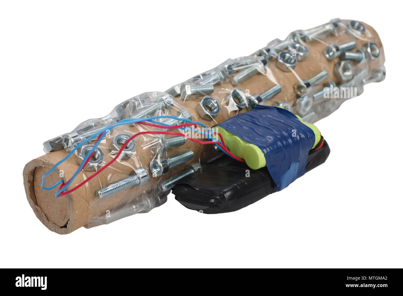 Pipe Bomb with Fragmentation isolated on white Stock Photo - Alamy