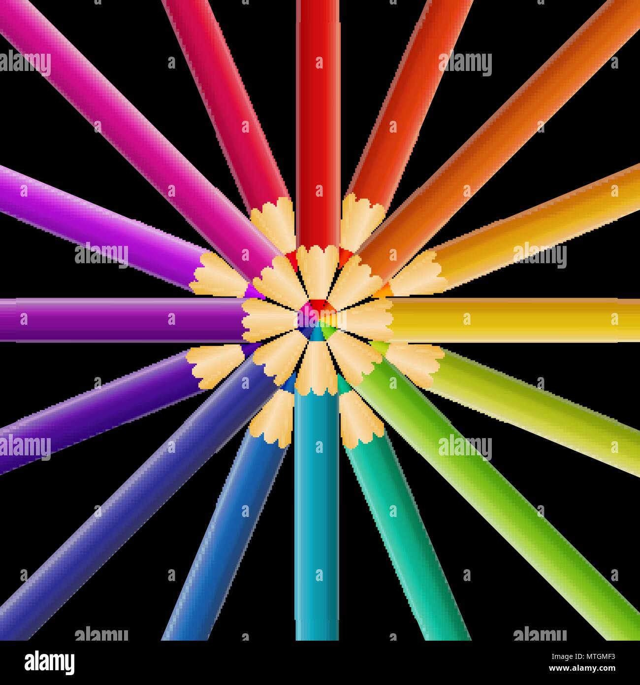 Abstract Pencil Background Vector Illustration Stock Vector Image & Art ...