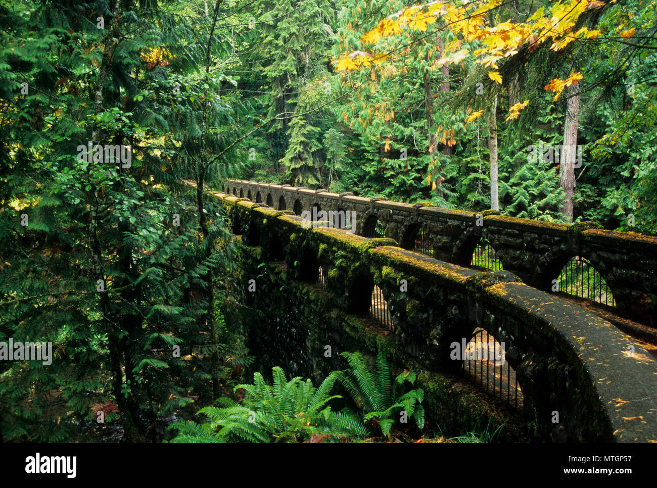 Works Progress Administration (WPA) hiker bridge, Whatcom Falls Park ...