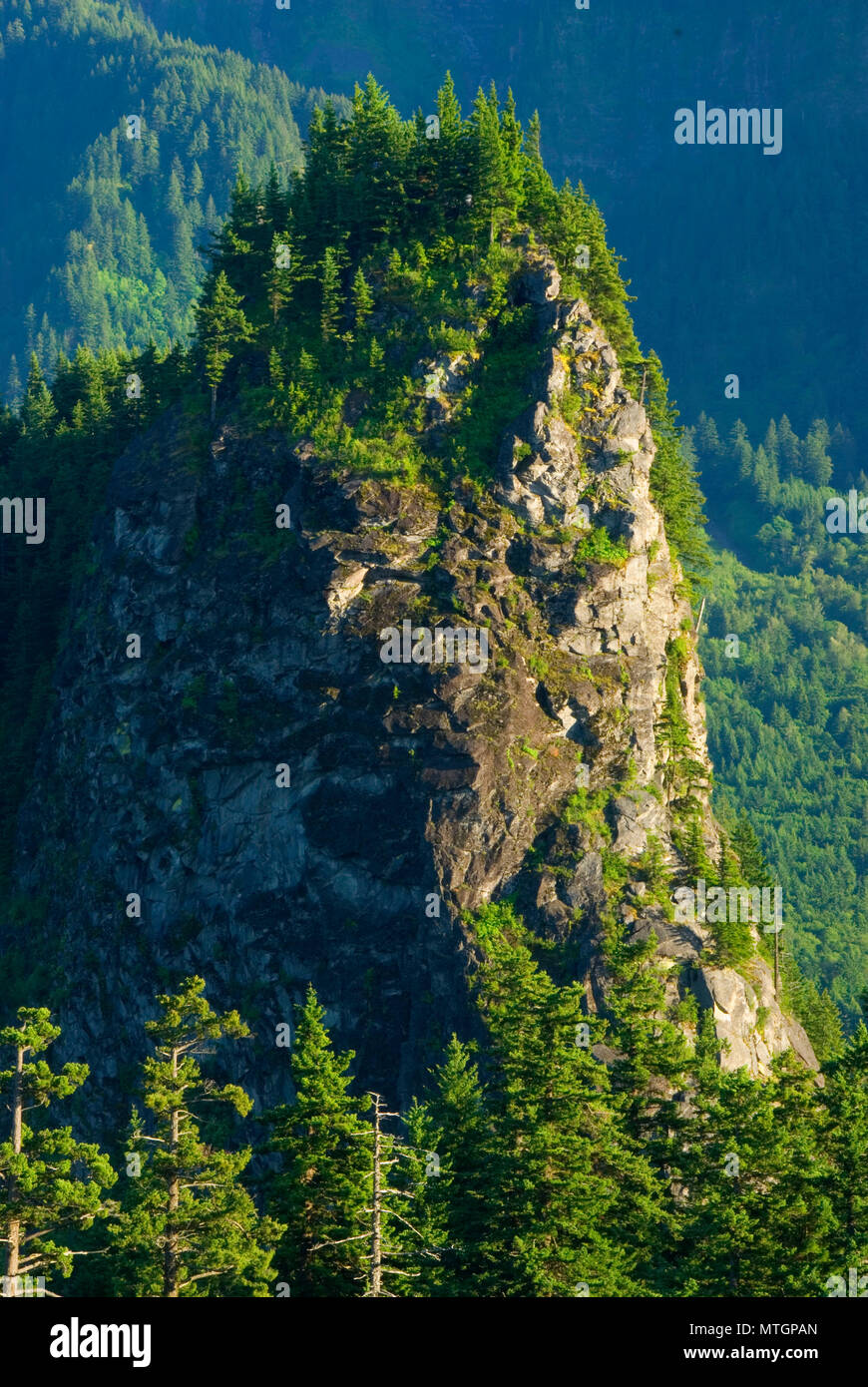 Beacon Rock from Little Beacon Rock, Beacon Rock State Park, Columbia ...