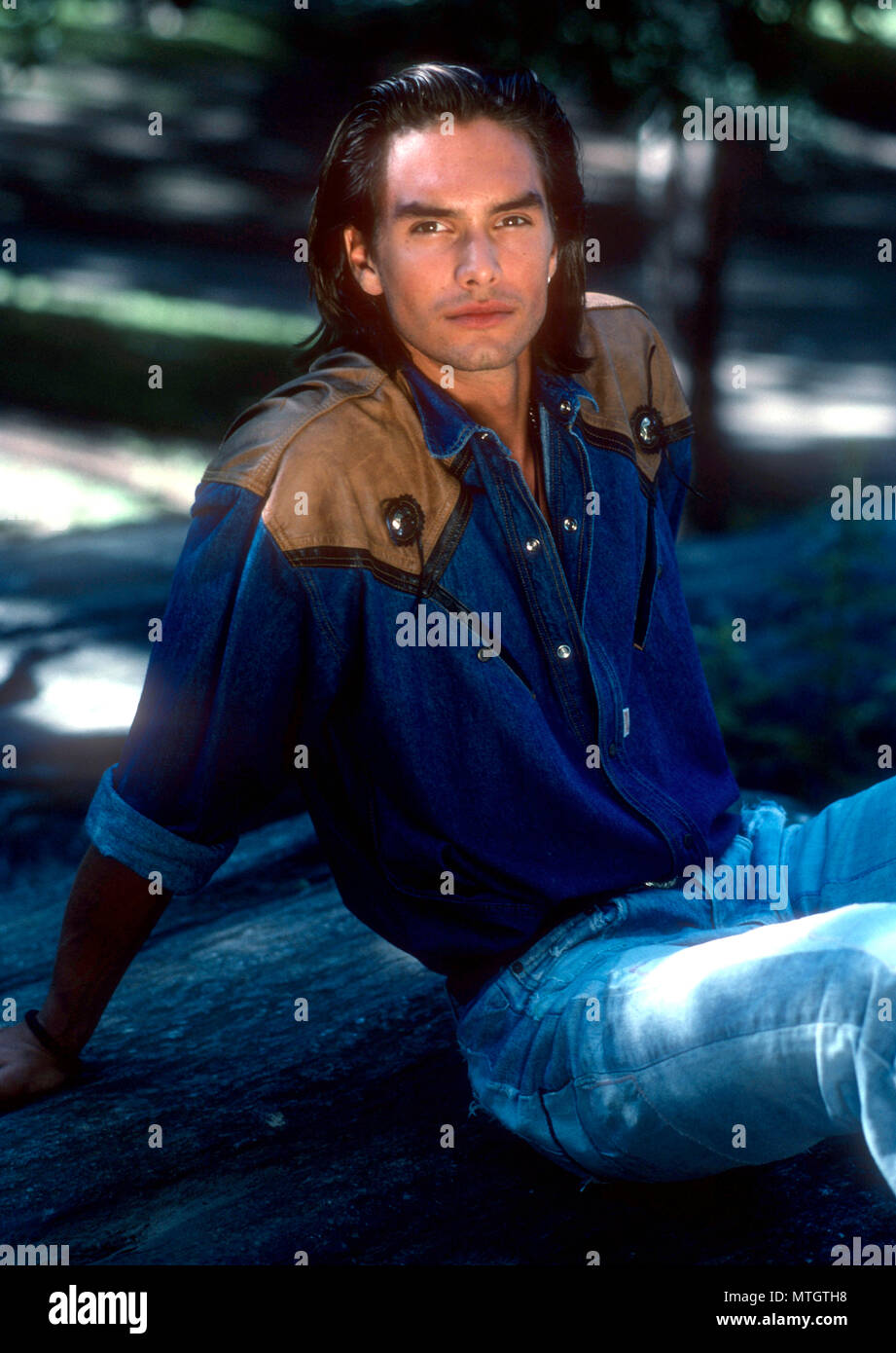 NEW YORK, NY - JUNE 14: (EXCLUSIVE) Model Marcus Schenkenberg poses ...