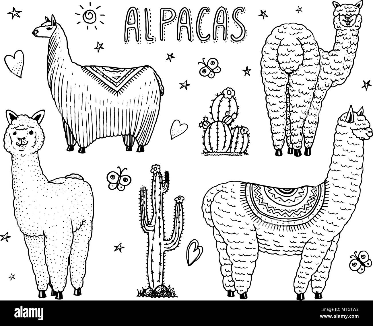Cute Alpaca Art