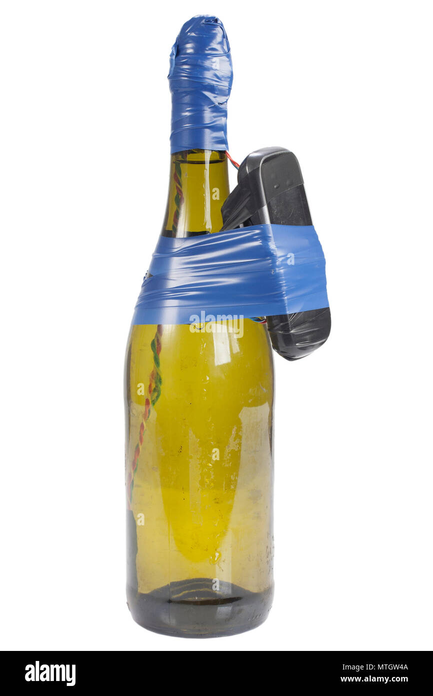 Terrorist weapon - Improvised Explosive Device isolated on white Stock ...