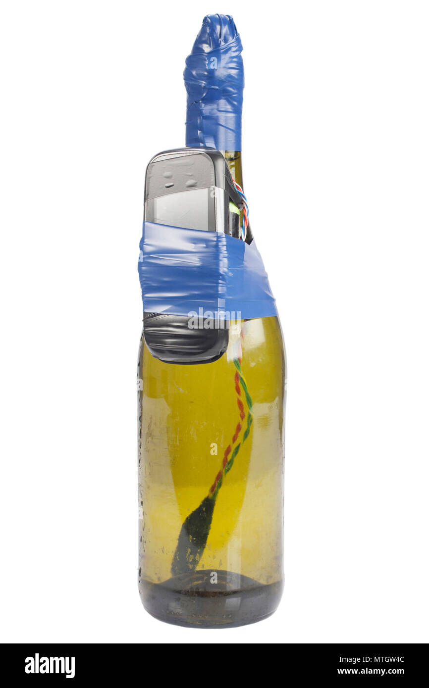 Terrorist weapon - Improvised Explosive Device isolated on white Stock ...