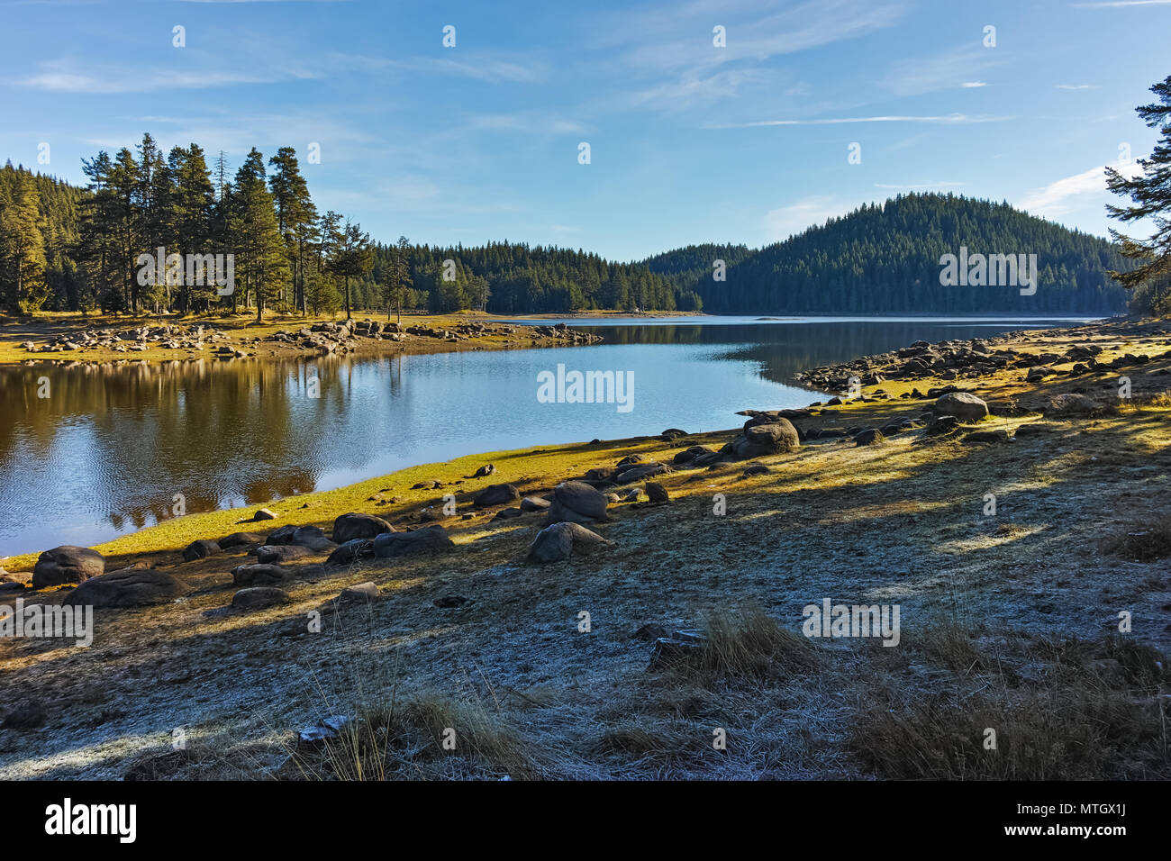 Amazing panorama of Shiroka polyana Reservoir, Pazardzhik Region ...