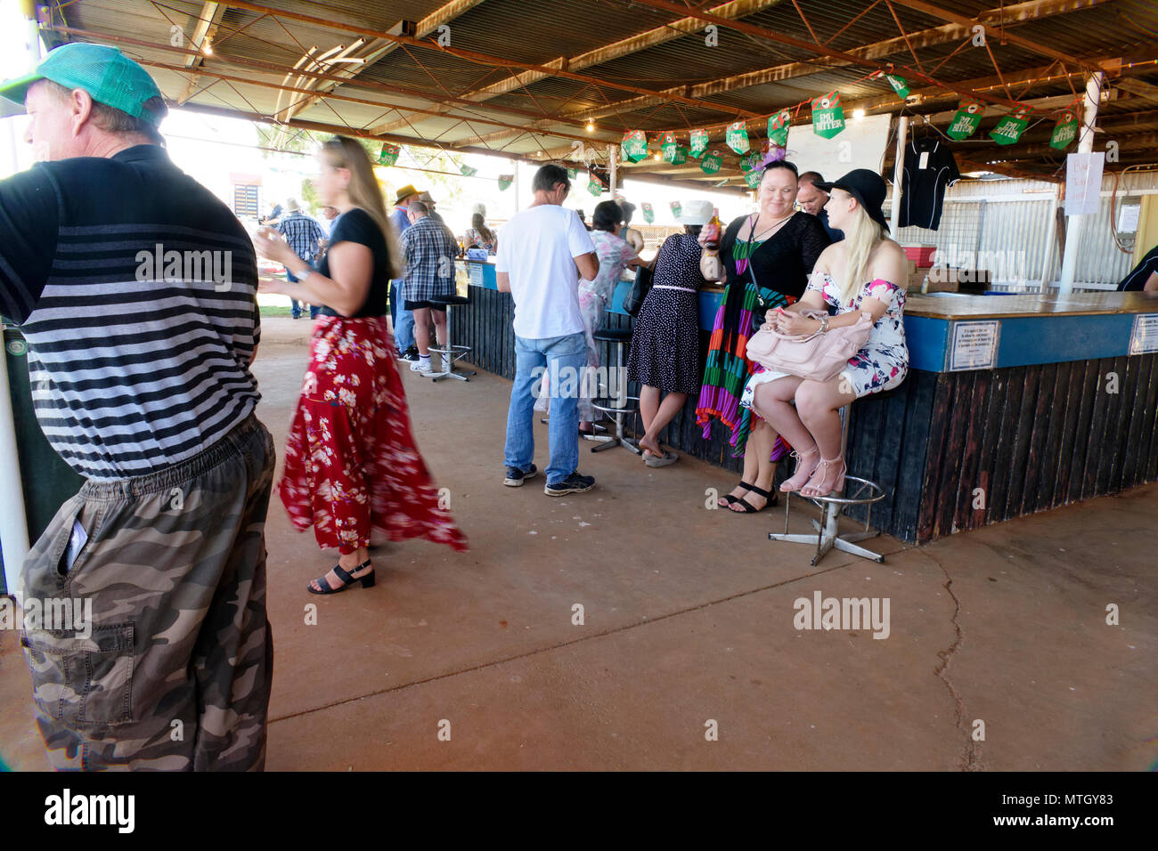 Australian country bar at the Mount Magnet horse race track, Mt Magnet ...