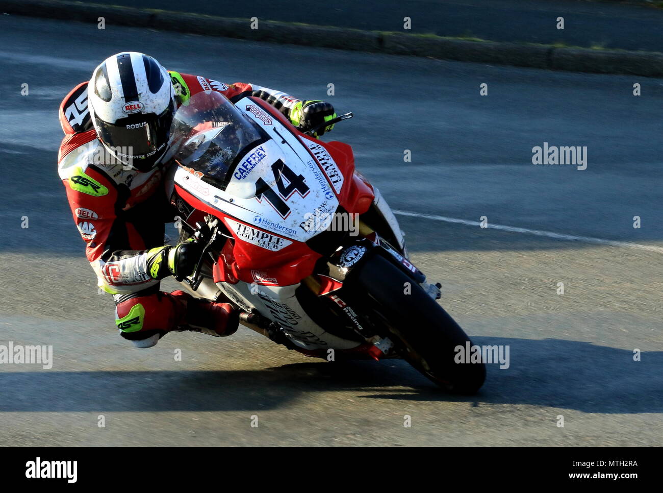 William dunlop isle of man tt at ramsey on 28 may Stock Photo - Alamy