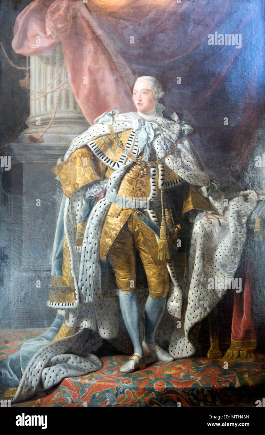 Portrait King George the Third (1738-1829) by Allan Ramsay 1761, Bowood ...