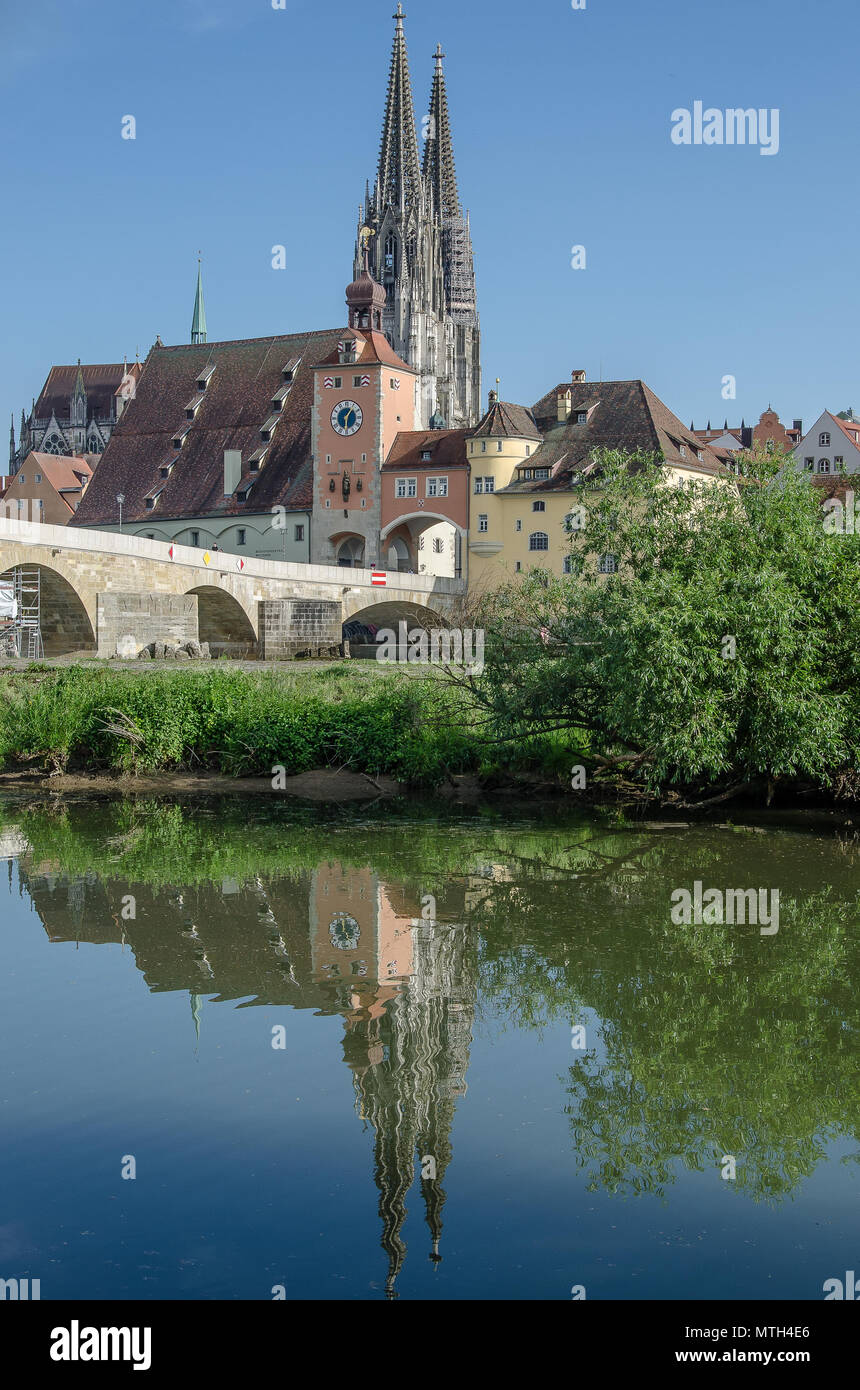 Regensburg a medieval town with a 2000 year old history hi-res stock ...