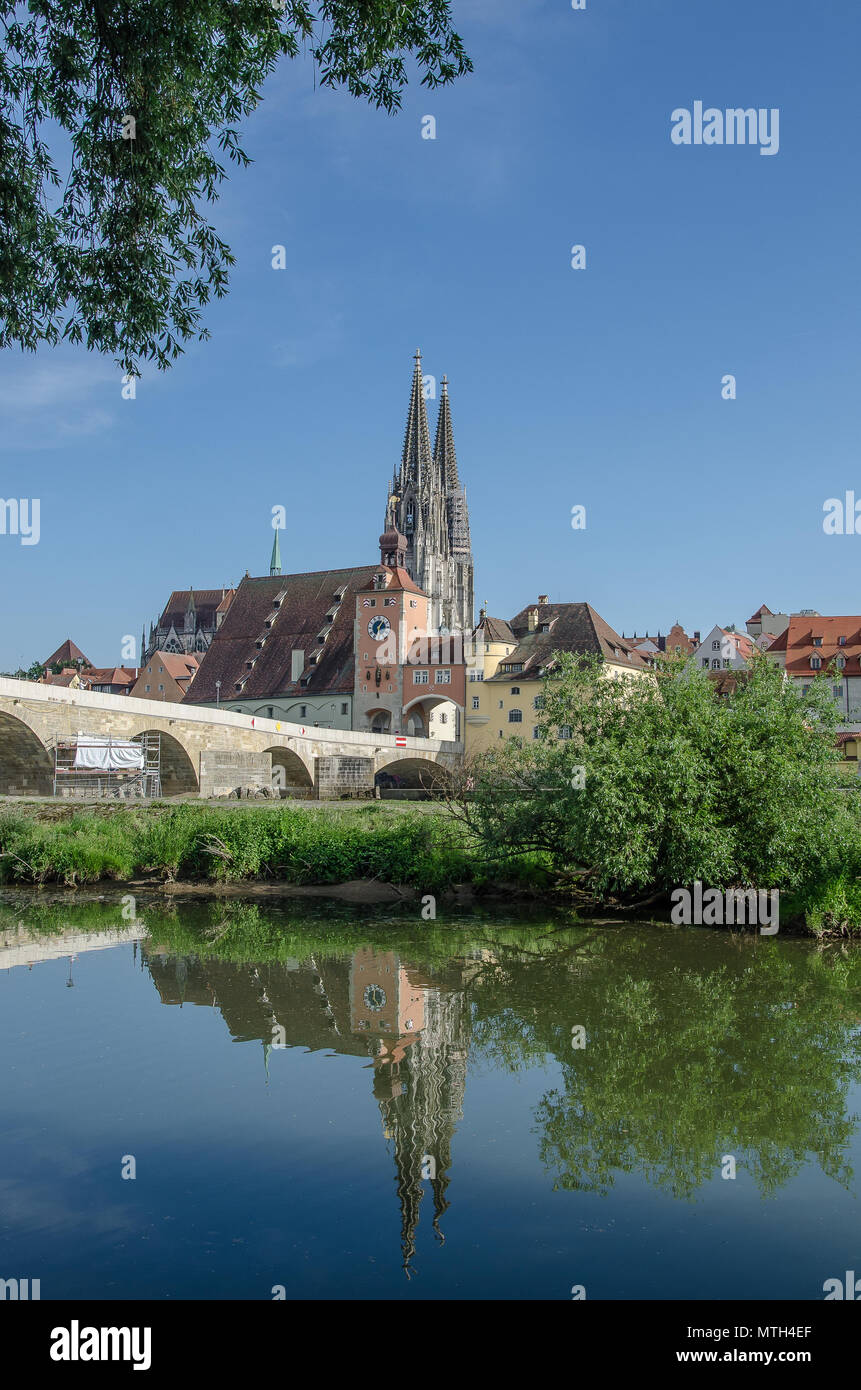 Regensburg a medieval town with a 2000 year old history hi-res stock ...