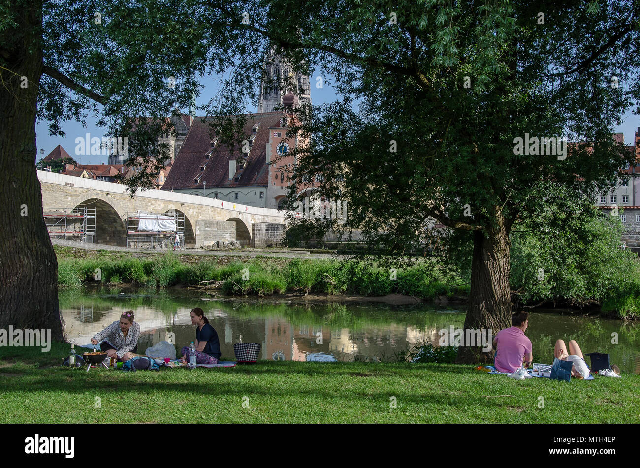 Regensburg a medieval town with a 2000 year old history hi-res stock ...