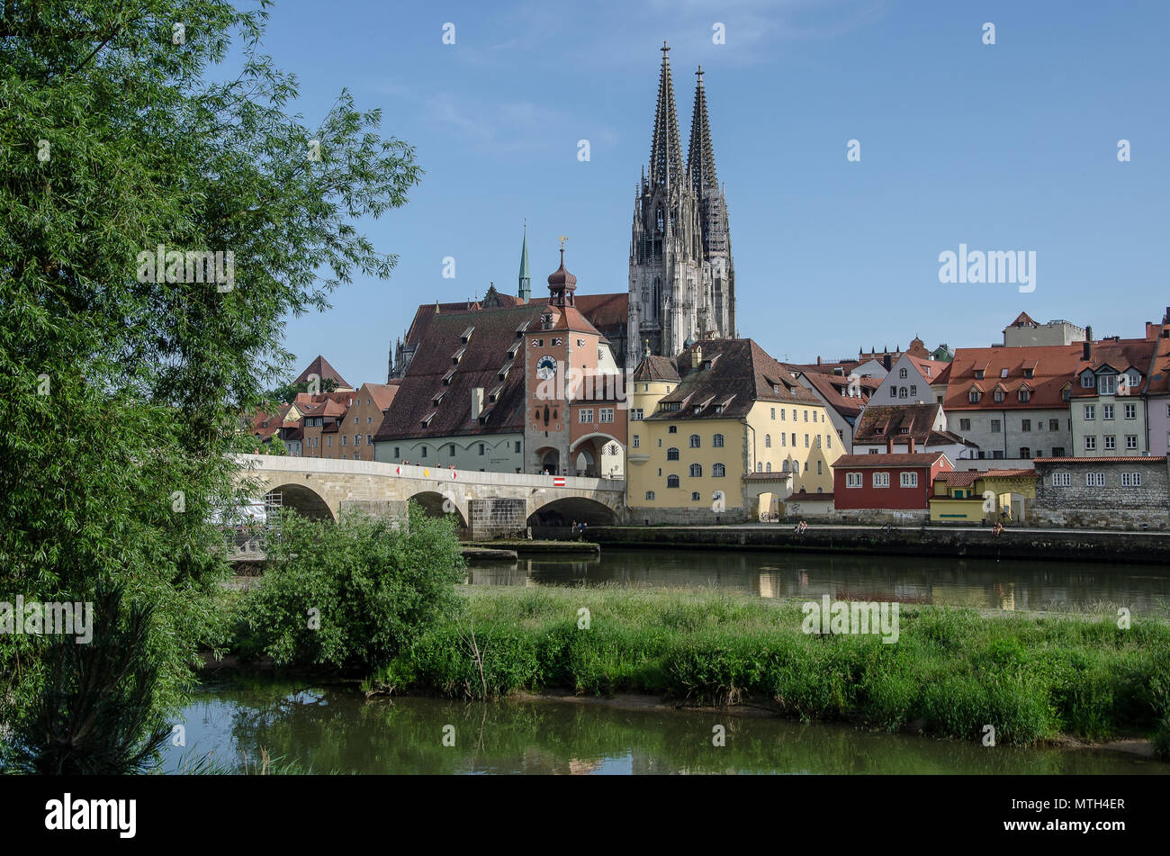 Regensburg a medieval town with a 2000 year old history hi-res stock ...