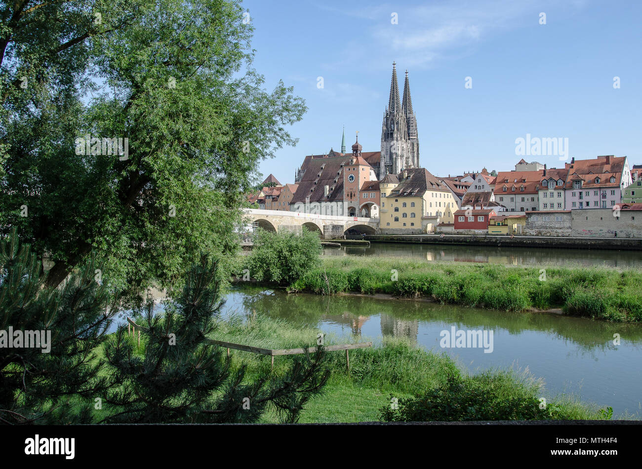 Regensburg a medieval town with a 2000 year old history hi-res stock ...