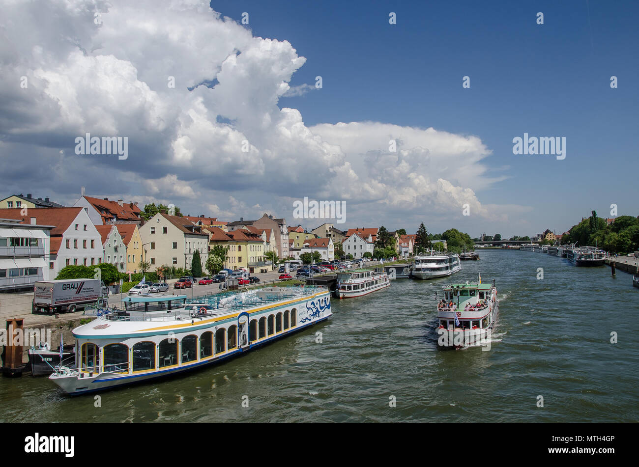 Regensburg a medieval town with a 2000 year old history hi-res stock ...