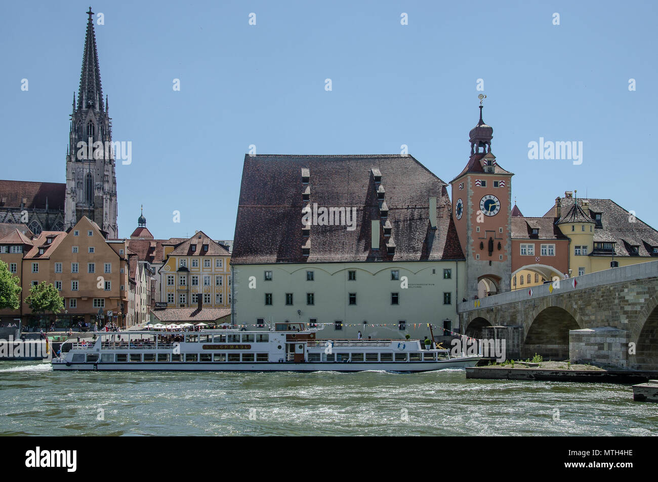 Regensburg a medieval town with a 2000 year old history hi-res stock ...