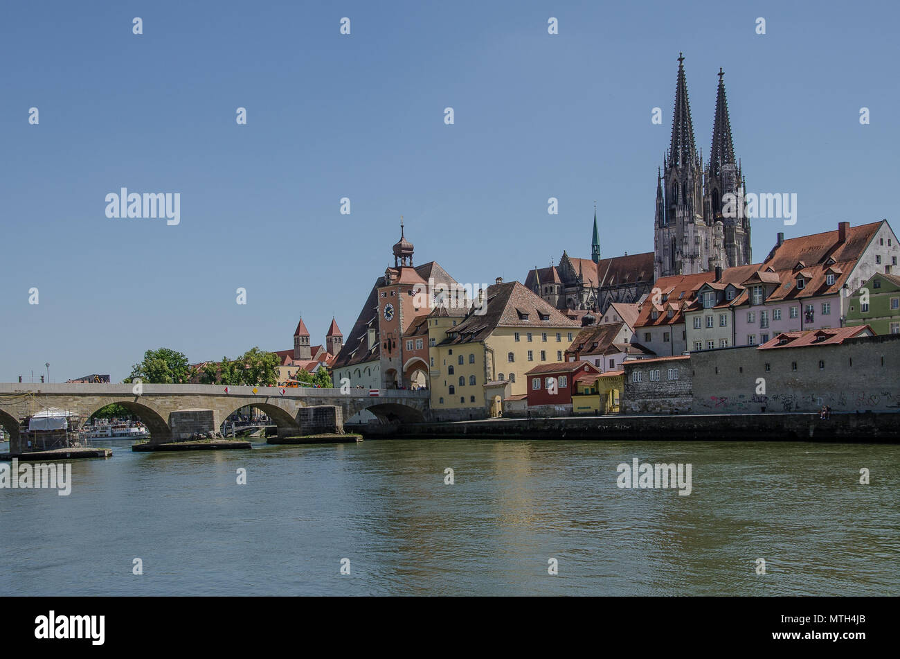 Regensburg a medieval town with a 2000 year old history hi-res stock ...