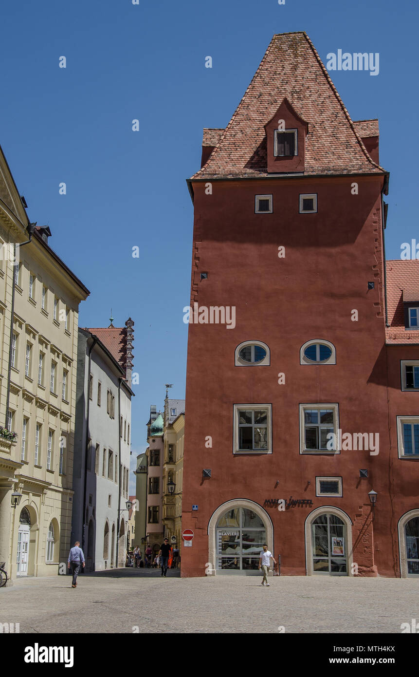 Regensburg a medieval town with a 2000 year old history hi-res stock ...